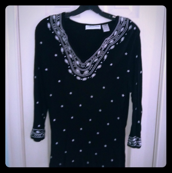 Cathy Daniels | Tops | Cathy Daniels Long Sleeve Vneck Tunic Top | Poshmark
